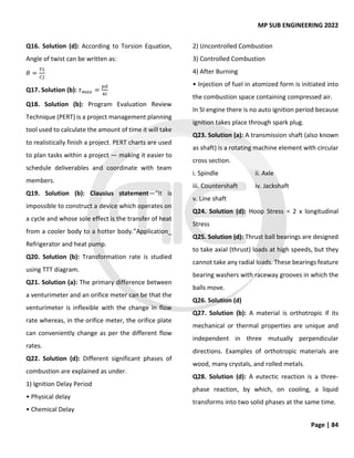 Exam guide for mechanical engineering .. | PDF