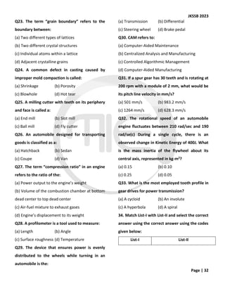 Exam guide for mechanical engineering .. | PDF