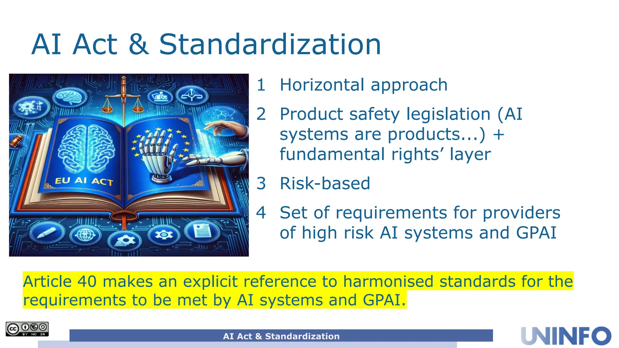 AI Act & Standardization: UNINFO involvement | PDF