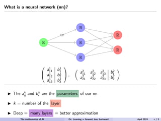 The mathematics of AI (machine learning mathematically) | PDF