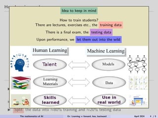 The mathematics of AI (machine learning mathematically) | PDF