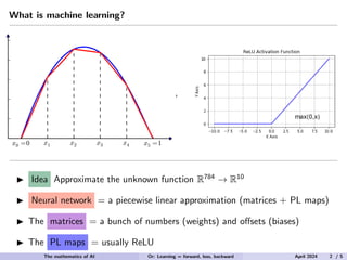 The mathematics of AI (machine learning mathematically) | PDF | Artificial Intelligence ...