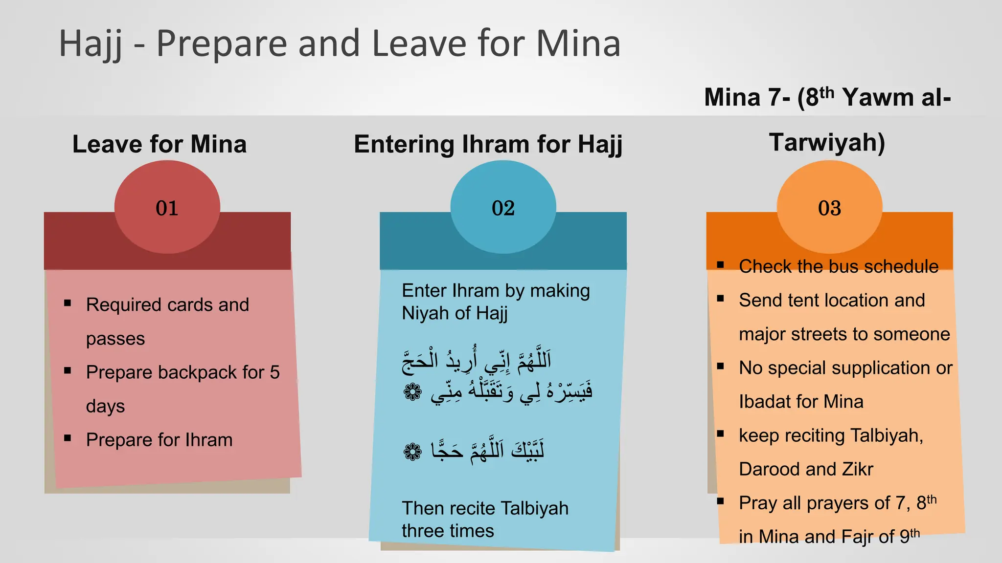 Hajj and umrah notes short procedure with important duas and ...