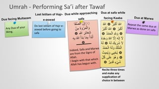 Hajj and umrah notes short procedure with important duas and ...