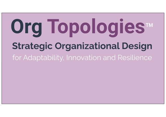 Designing and Sustaining Large-Scale Value-Centered Agile Ecosystems (powered by Org Topologies ...