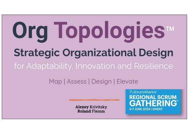 Strategic Org Design with Org Topologies™ | PPT