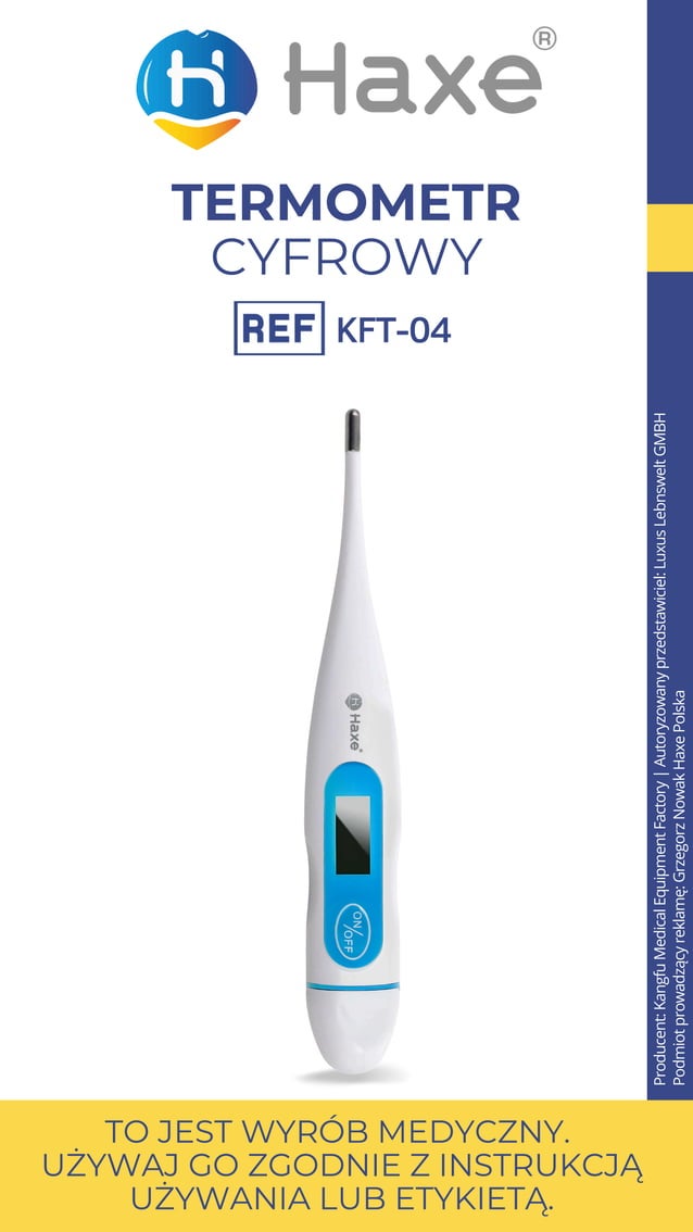 Haxe - Elektroniczny termometr cyfrowy, Model: KFT-04 | PDF