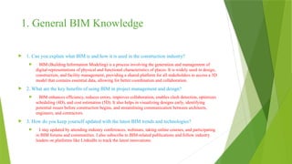 BIM interview questions FOR ALL THE SERVICES .pptx