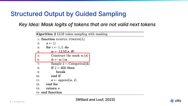 Constrained Sampling from Large Language Models: Producing Structured Output | PPT