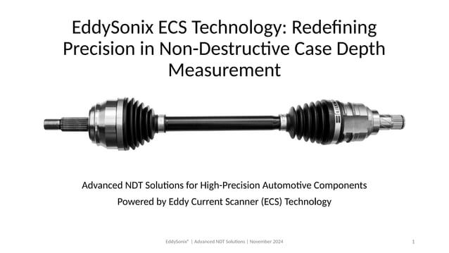 EddySonix ECS: Advanced Eddy Current Scanner for Accurate Case Depth ...