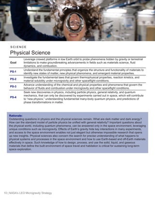 NASA LOW EARTH ORBIT MICROGRAVITY STRATEGY | PDF