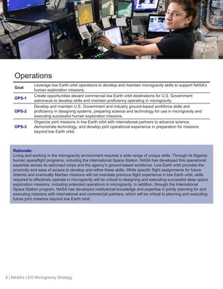 NASA LOW EARTH ORBIT MICROGRAVITY STRATEGY | PDF