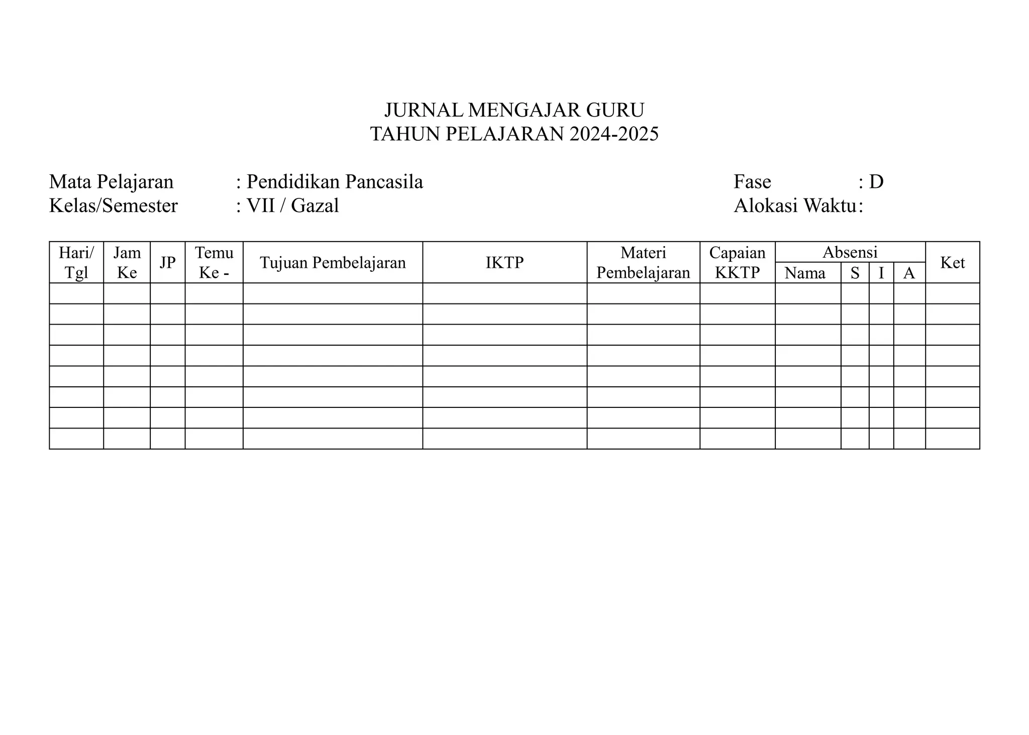 2024-2025 FORMAT JURNAL MENGAJAR GURU.docx