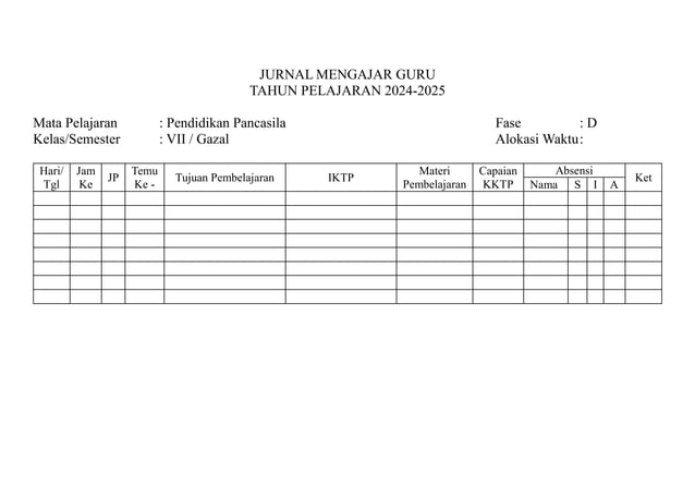 2024-2025 FORMAT JURNAL MENGAJAR GURU.docx