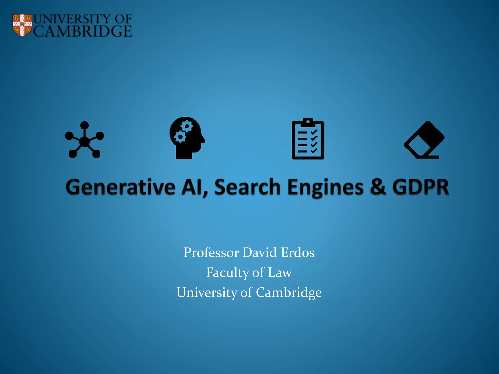 Generative AI, Search Engines and GDPR | PPTX