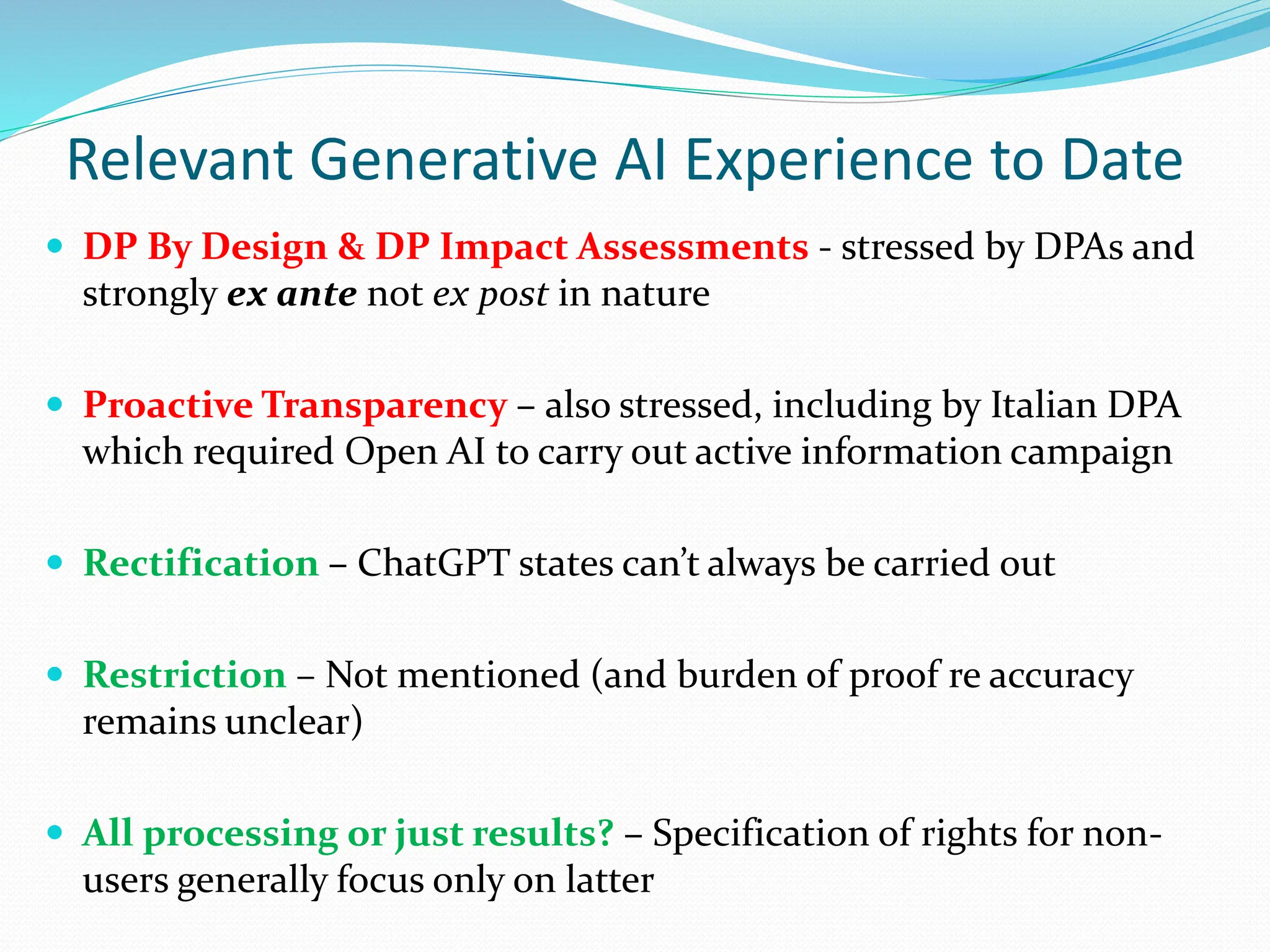 Generative AI, Search Engines and GDPR | PPTX