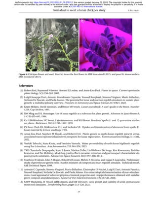FROM DUST TO SEED: A LUNAR CHICKPEA STORY | PDF