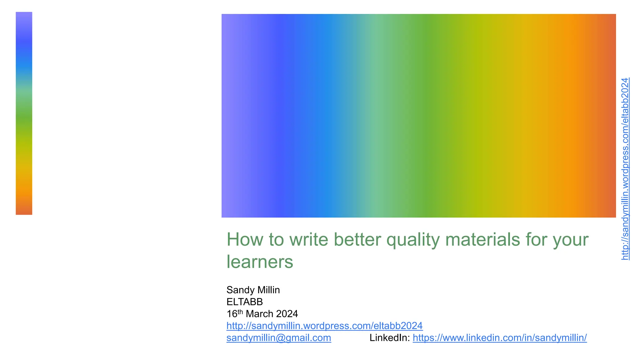2024.03.16 How to write better quality materials for your learners ...