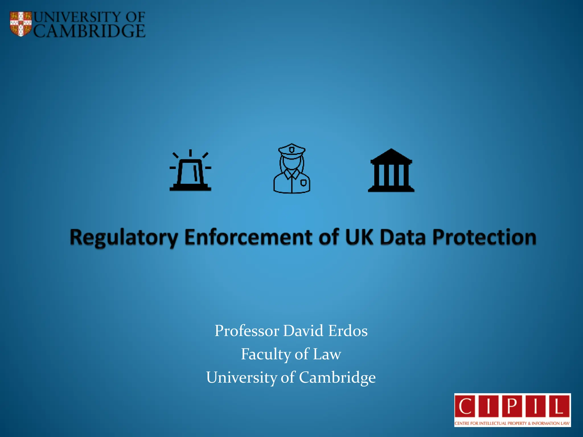 Regulatory Enforcement of UK Data Protection | PPTX