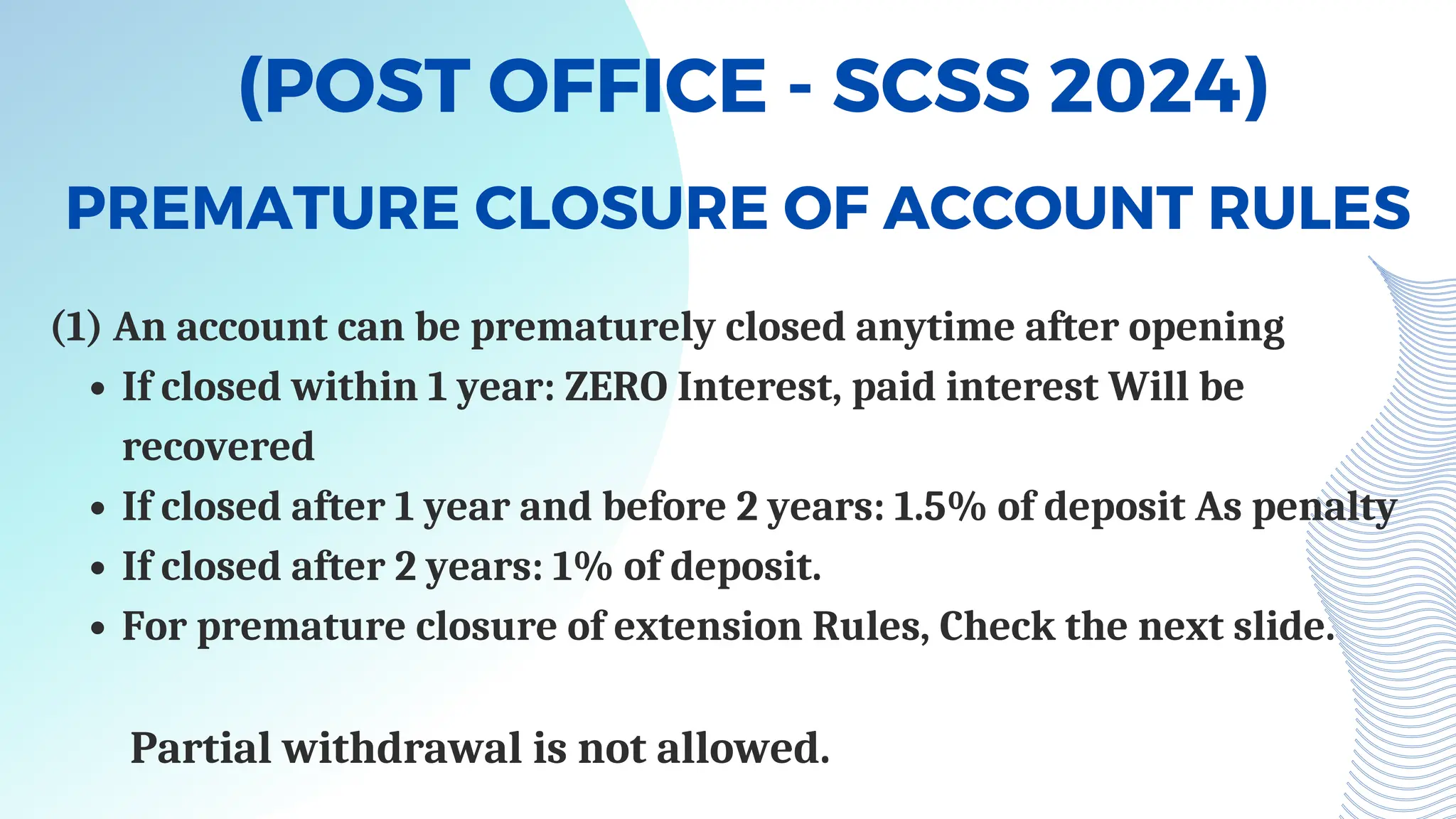 Senior citizen saving scheme for India nationals | PPT