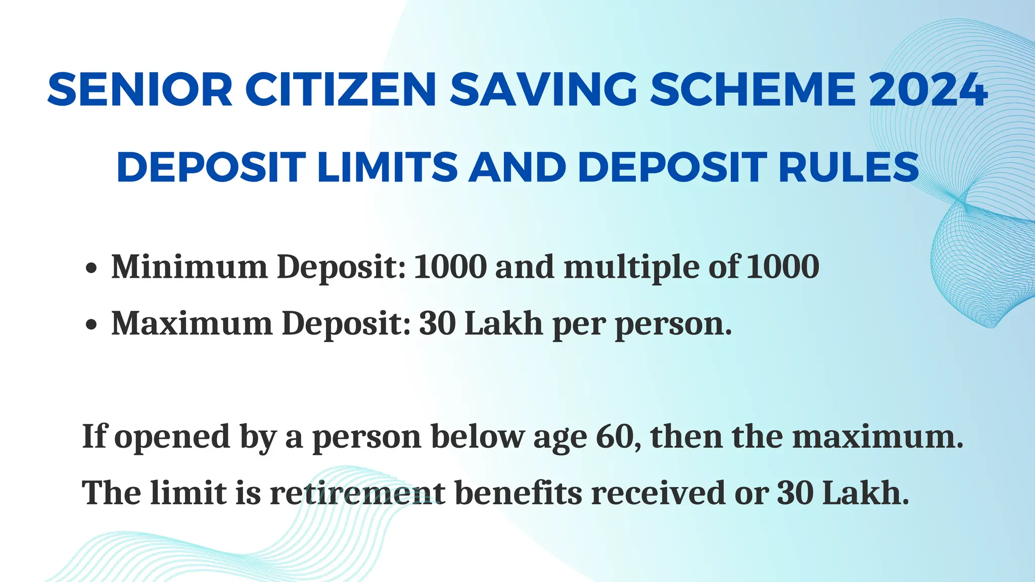 Senior citizen saving scheme for India nationals | PPT