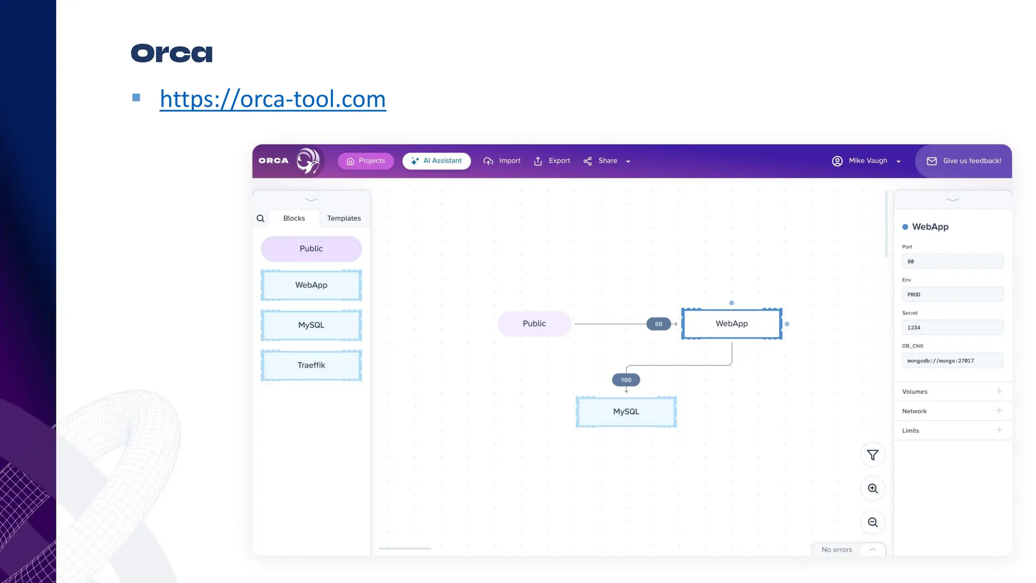 Orca: Nocode Graphical Editor for Container Orchestration | PDF