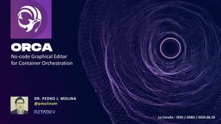 Orca: Nocode Graphical Editor for Container Orchestration | PDF