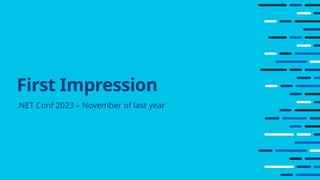 Beer City Code 2024 - Configurable Cloud Native Applications with .NET Aspire | PPT