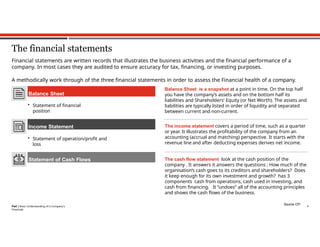 Basic Understanding Of a Company's Financial Statement | PPTX