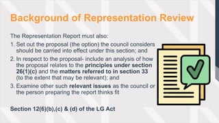 DCY Representation Review Presentation | PPTX