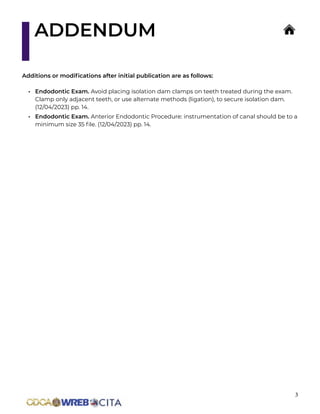 ADEX DENTAL EXAM 2024 REVALIDA DENTAL 2O | PDF