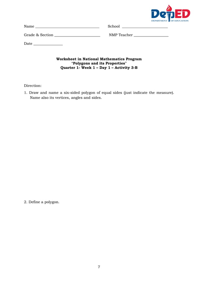 2024-LESSONEXEMPLAR-G7-NMP-WEEK1-DAY1.pdf | Educational Assessment ...