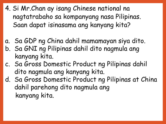 Ang Pambansang Kita: Ano ang GNI at GDP? | PPT