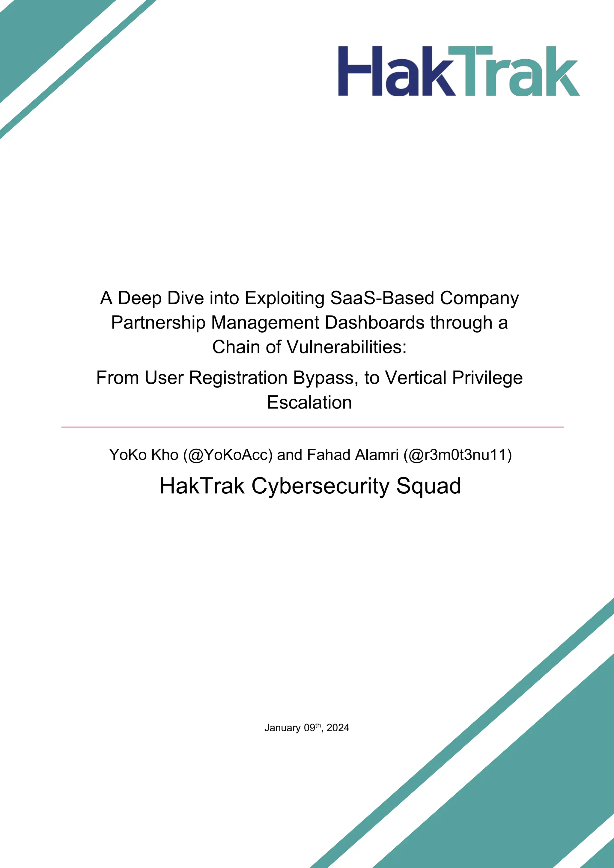 A Deep Dive Into Exploiting Saas Based Company Partnership Management