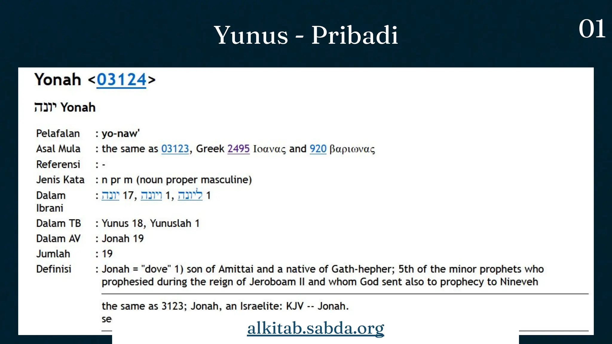 Daftar Bahan Penunjang Bedah Kitab Yunus | PDF