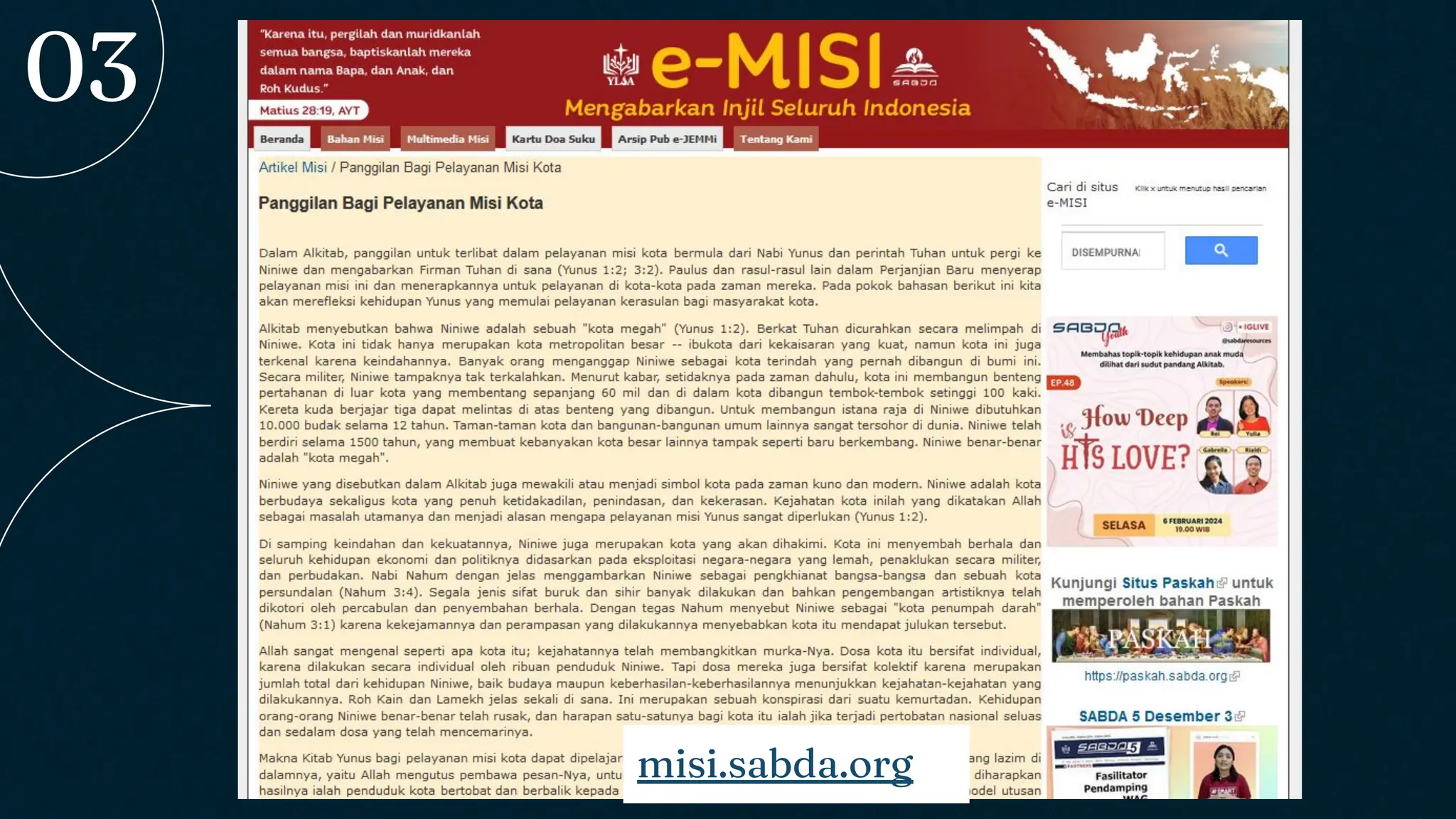 Daftar Bahan Penunjang Bedah Kitab Yunus | PDF