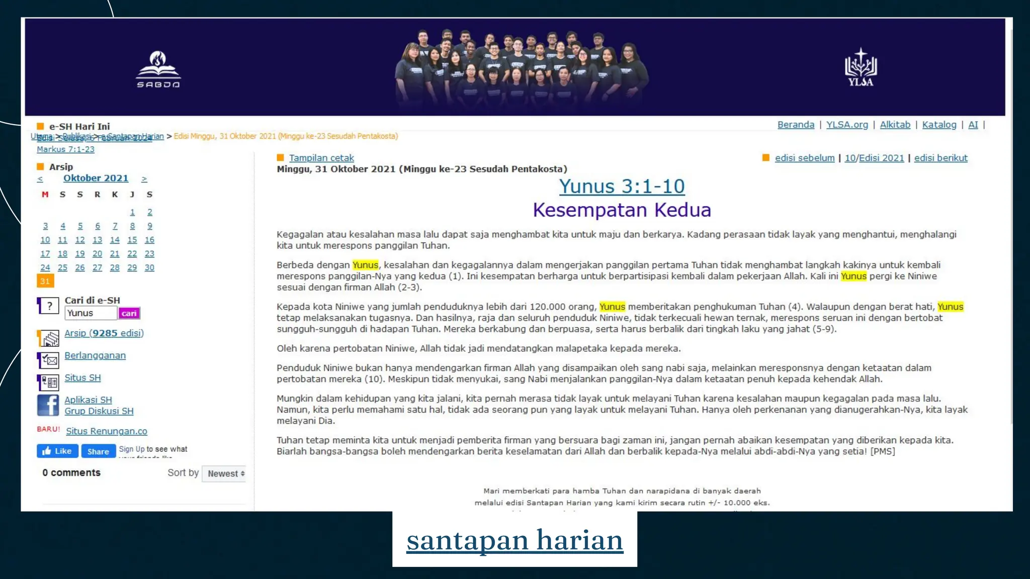 Daftar Bahan Penunjang Bedah Kitab Yunus | PDF