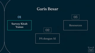 Daftar Bahan Penunjang Bedah Kitab Yunus | PDF