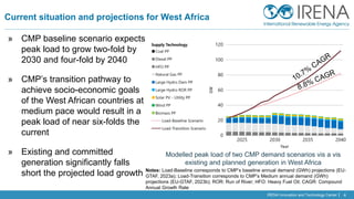 West Africa Scene Setting African Continental Master Plan (CMP) for ...