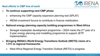 West Africa Scene Setting African Continental Master Plan (CMP) for ...