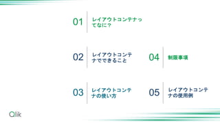 Qlik Tips レイアウトコンテナ | PPT
