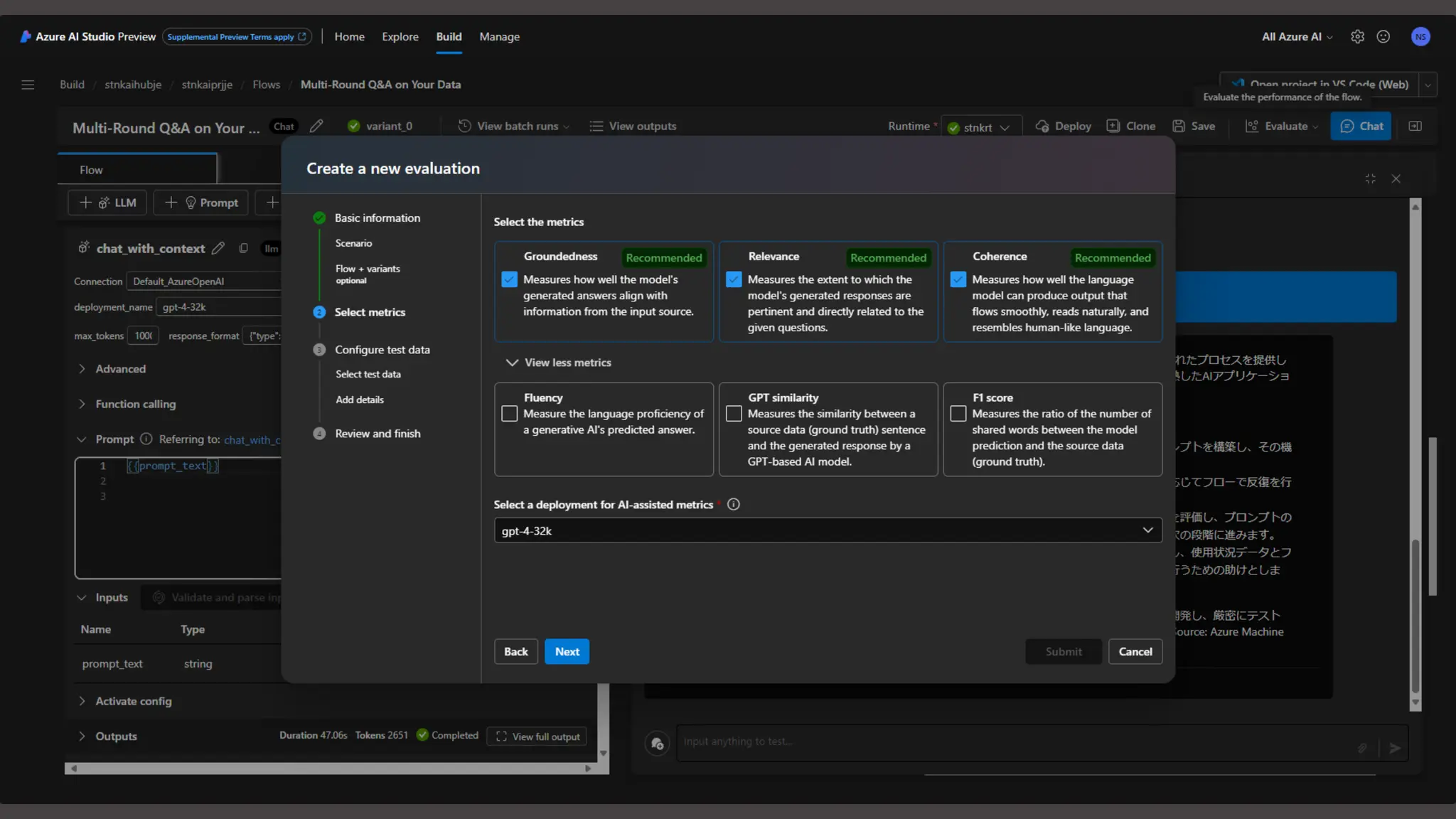 LLMOps with Azure Machine Learning prompt flow | PDF