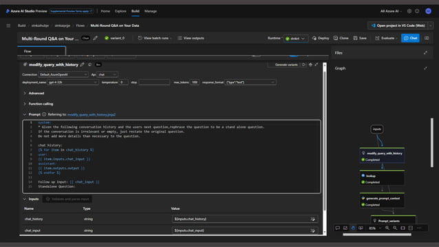 LLMOps with Azure Machine Learning prompt flow | PDF