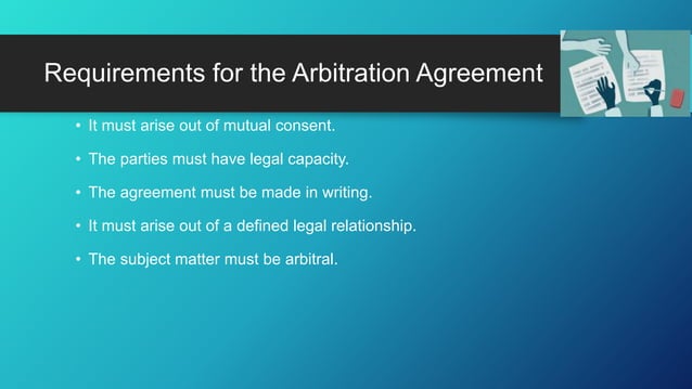 ADR Presentation - Arbitration Agreement.pptx | Law