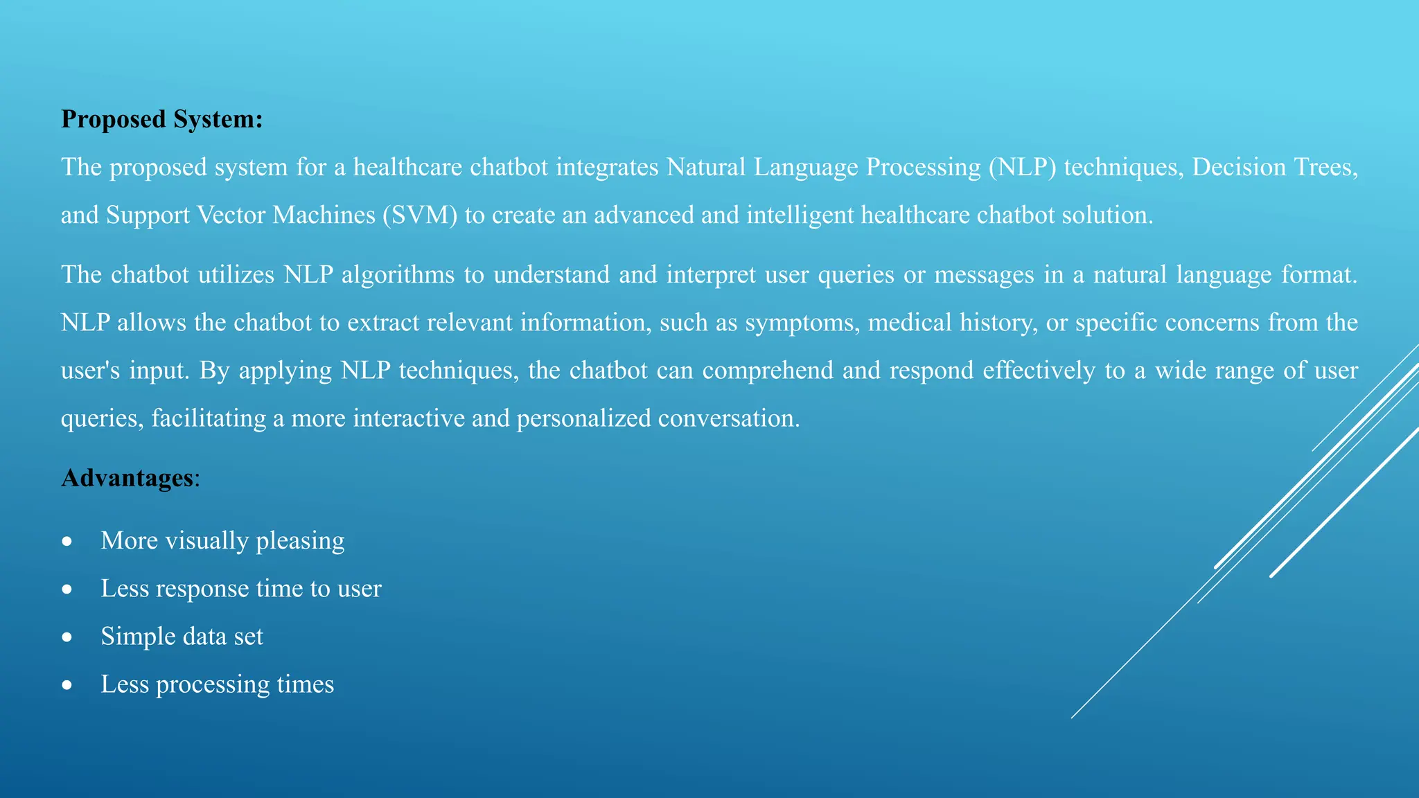 health care chatbot using data science with python | PPTX
