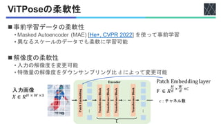 論文紹介：ViTPose: Simple Vision Transformer Baselines for Human Pose Estimation | PDF