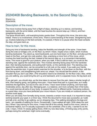 20240408 Bending Backwards to the Second Step Up.docx