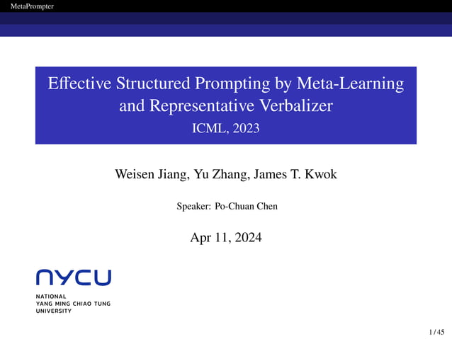 Effective Structured Prompting by Meta-Learning and Representative ...