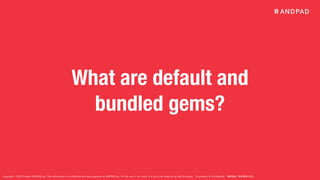 Long journey of Ruby Standard library at RubyKaigi 2024 | PDF