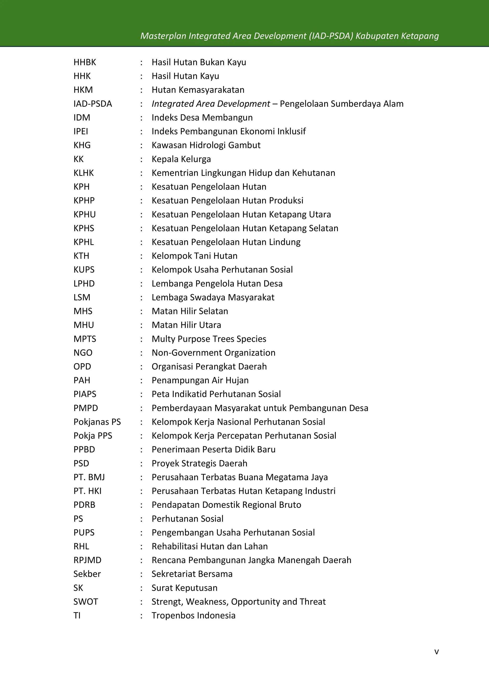 Masterplan IAD-PSDA Kabupaten Ketapang Provinsi Kalimantan Barat | PDF